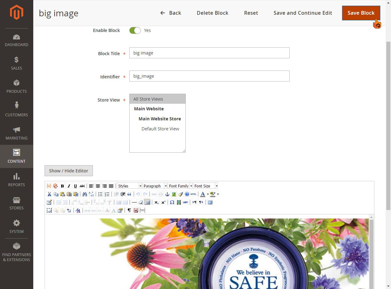 magento 2 : 如何將靜態區塊(static block)的內容新增至頁面(cms page) 中 - Astral Web 歐斯瑞有限公司