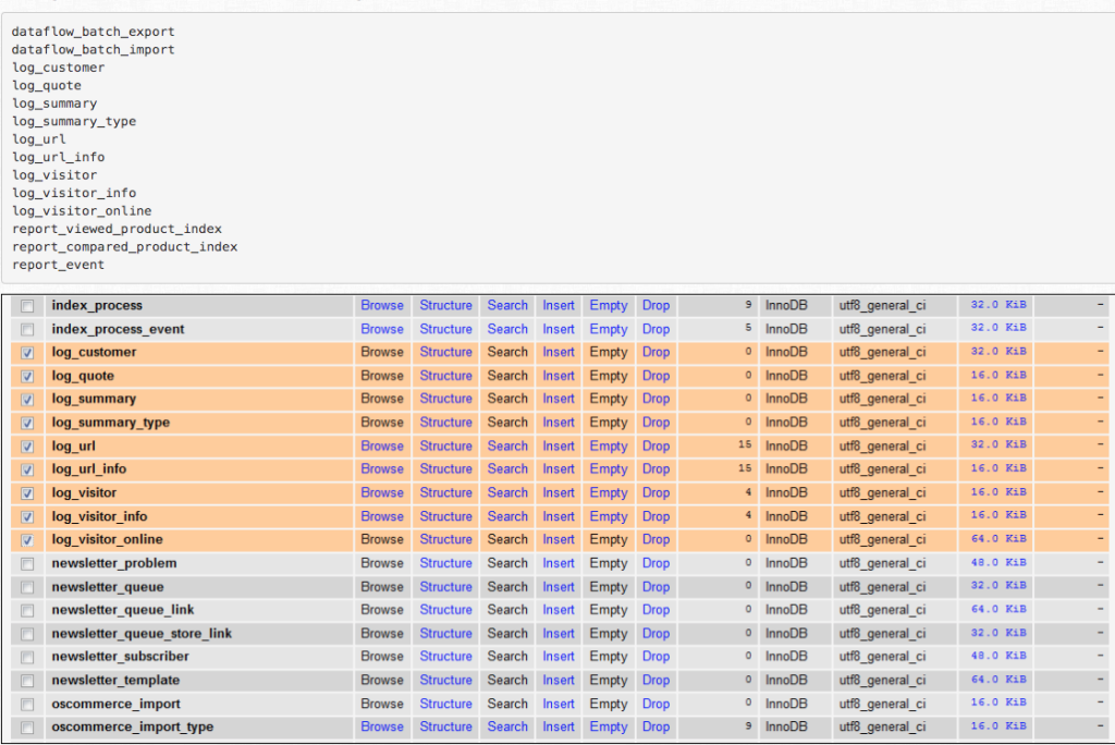 清除Magento的Log方式 - Astral Web 歐斯瑞有限公司