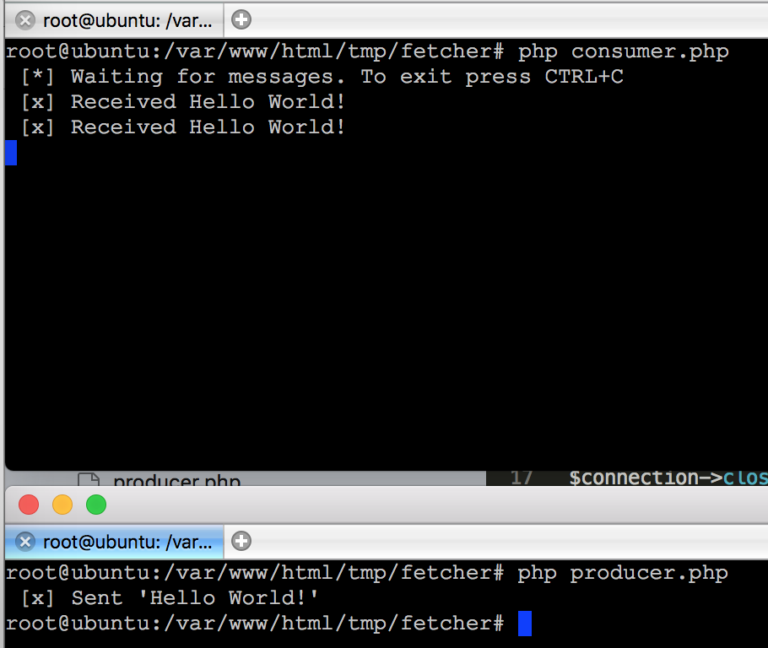 PHP上面使用RabbitMQ
