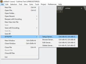 Sublime Text3 好用的SFTP套件