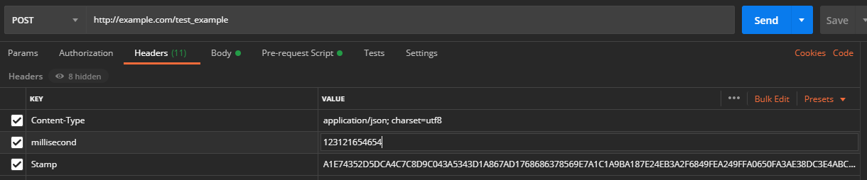 POSTMAN HEADER直接文字加密的方法 - Astral Web 歐斯瑞有限公司